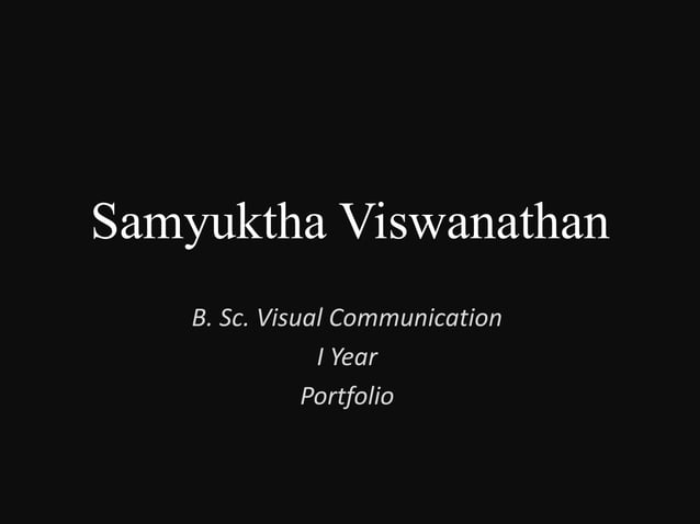 Portfoliofinal | PPT | Free Download