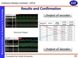 8b/10b Encoder Decoder design and Verification for PCI Express protocol using cadence tool | PPTX