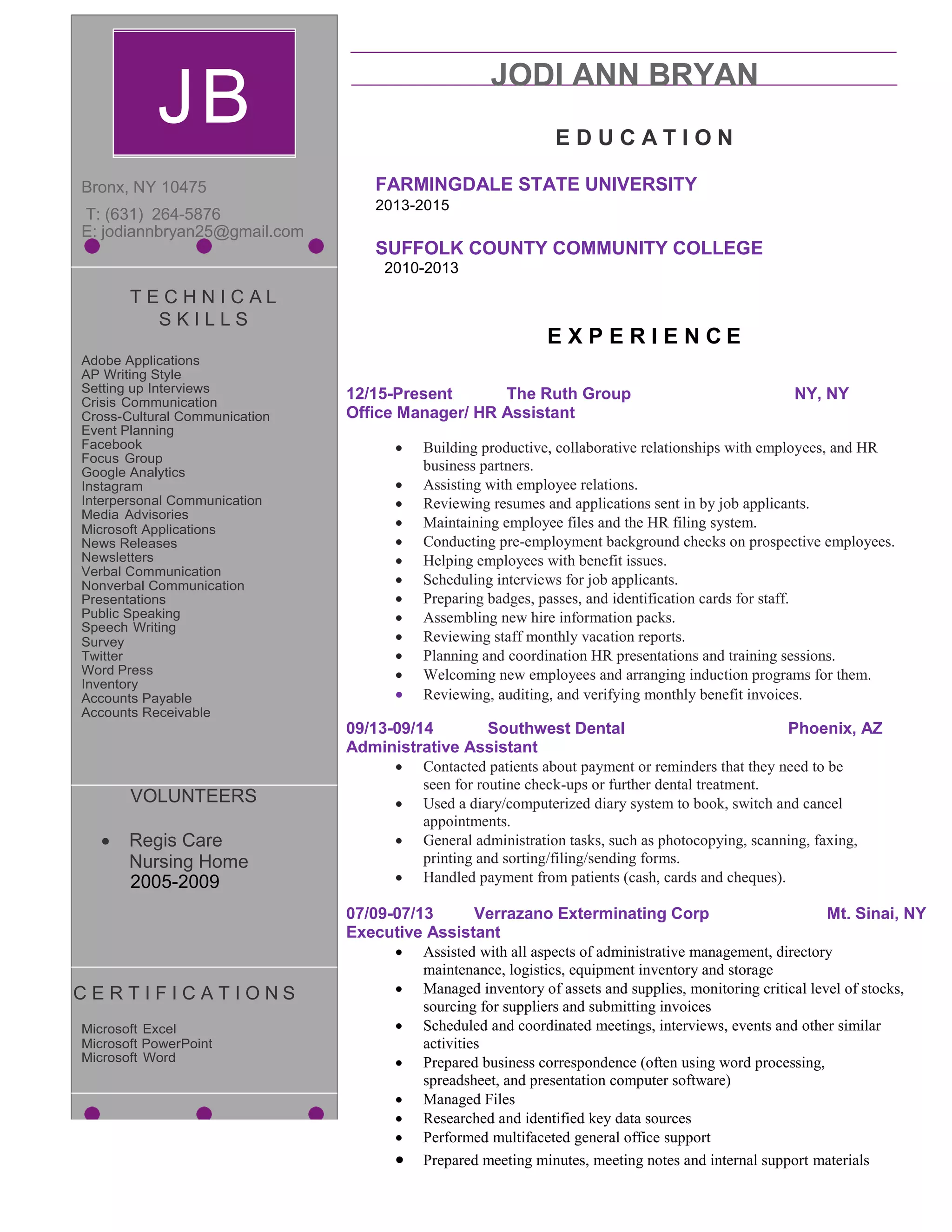 Updated Resume JB 2016 | PDF