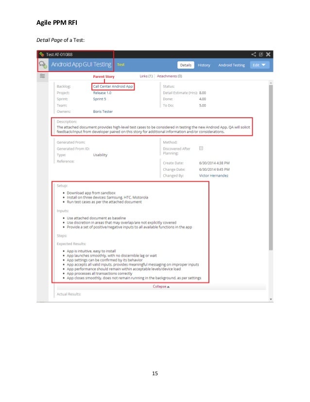 Sample Request for Information (RFI) Document