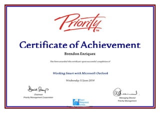 Certificate document | DOCX