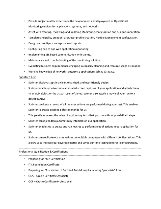 Joseph Inbaraj S 11+ years ALM Admin Resume | DOC | Computer Software ...
