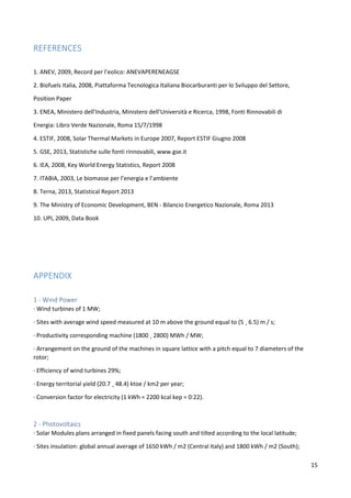 Renewable sources in Italy | PDF