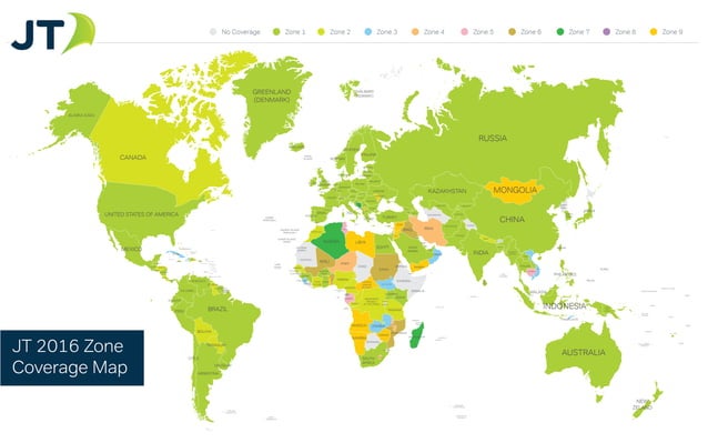 Colored Zone Coverage Map 2016 | PPT