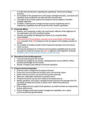 Chief Operating Officer Job Description | DOCX