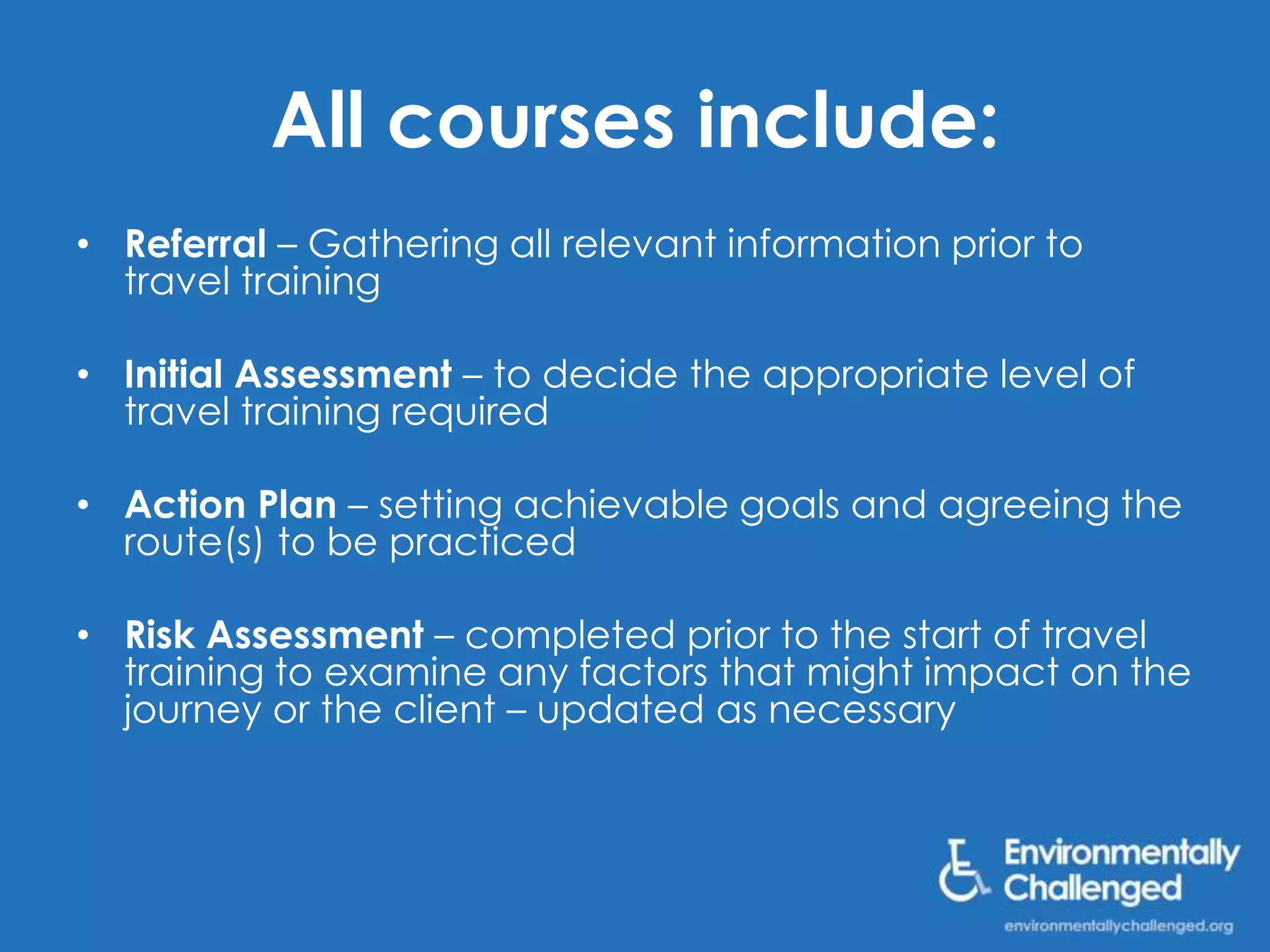 Travel Training Presentation | PPTX