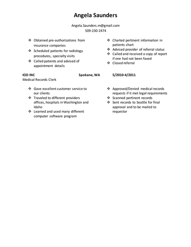 Angela Saunders Resume 2 | DOCX