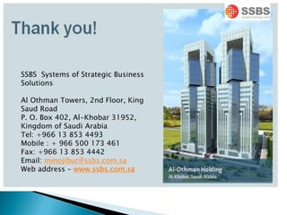 SSBS Professional Services ppt | PPT
