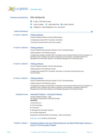 CV-Europass-20160902-Nadrljanski-EN | PDF
