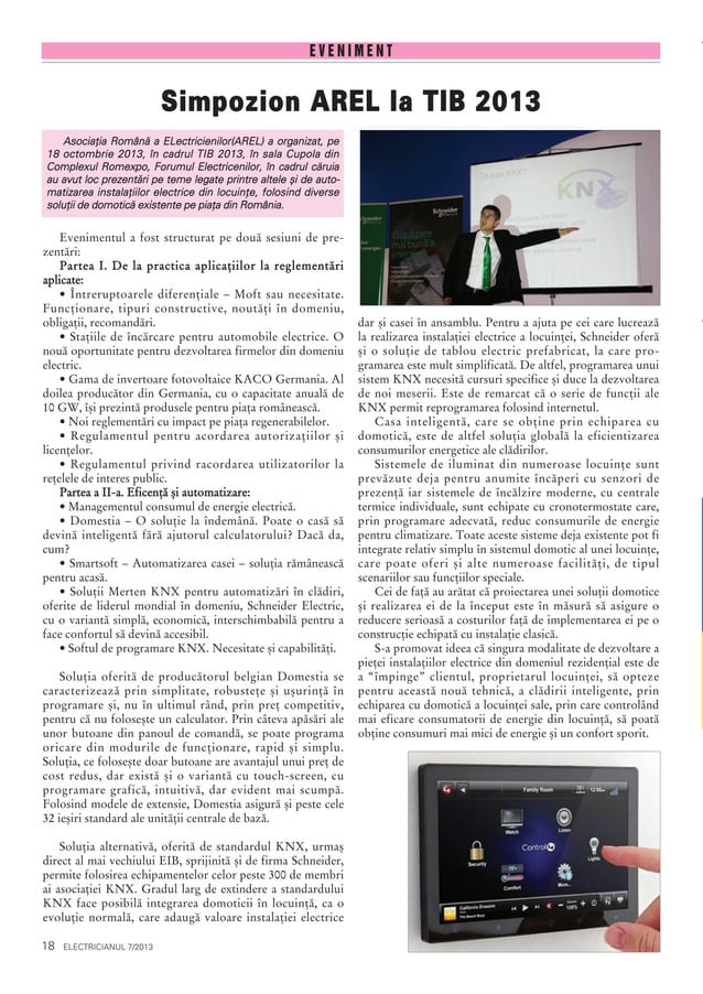 Electricianul 07:2013 (Simpozion Arel) | PDF
