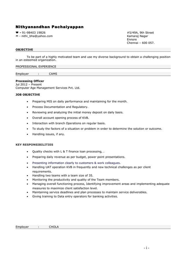 Nithi_Resume | PDF
