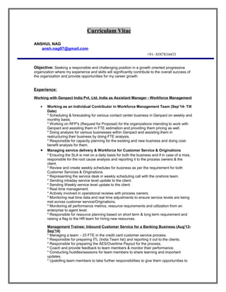 Anshul - Resume | DOC