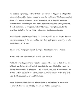 OO News Story | DOC | College Basketball | College Sports