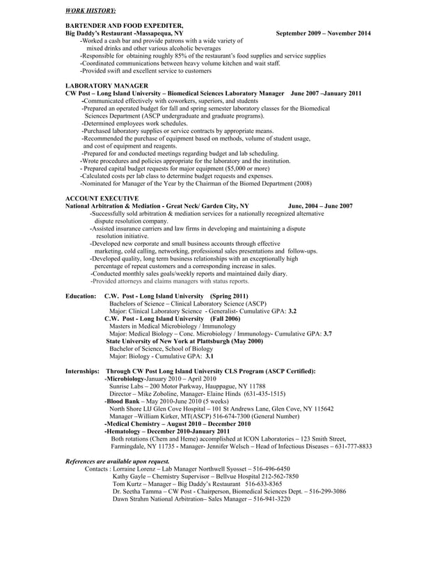 Marc Musolino Resume 2016 | DOC