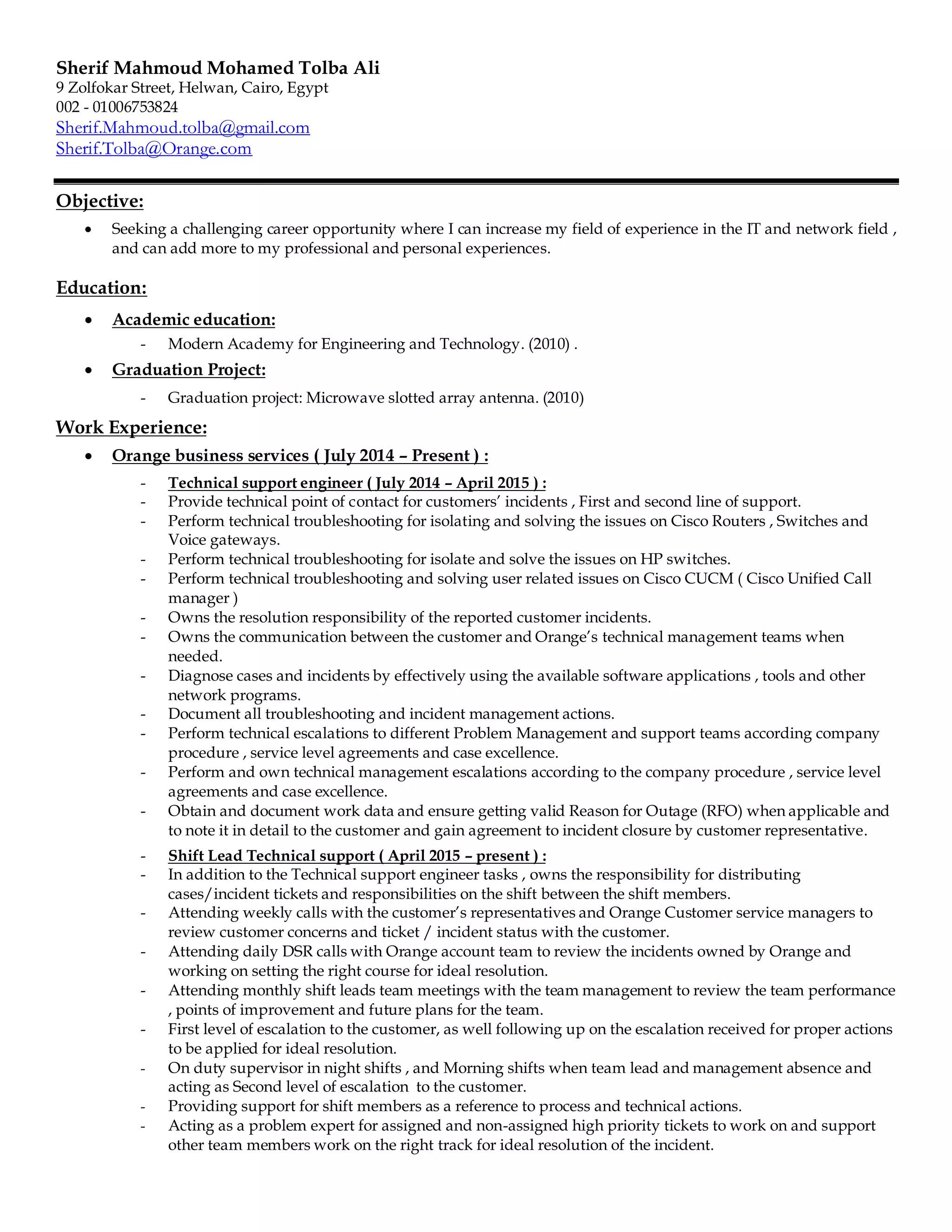 Sherif Mahmoud Tolba | PDF