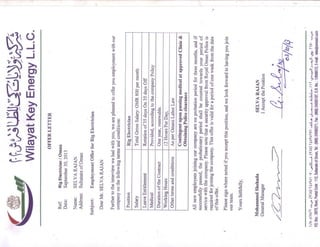 signed offer letter | PDF