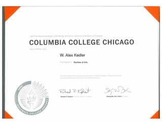 BA Degree From Columbia College Chicago | PPT