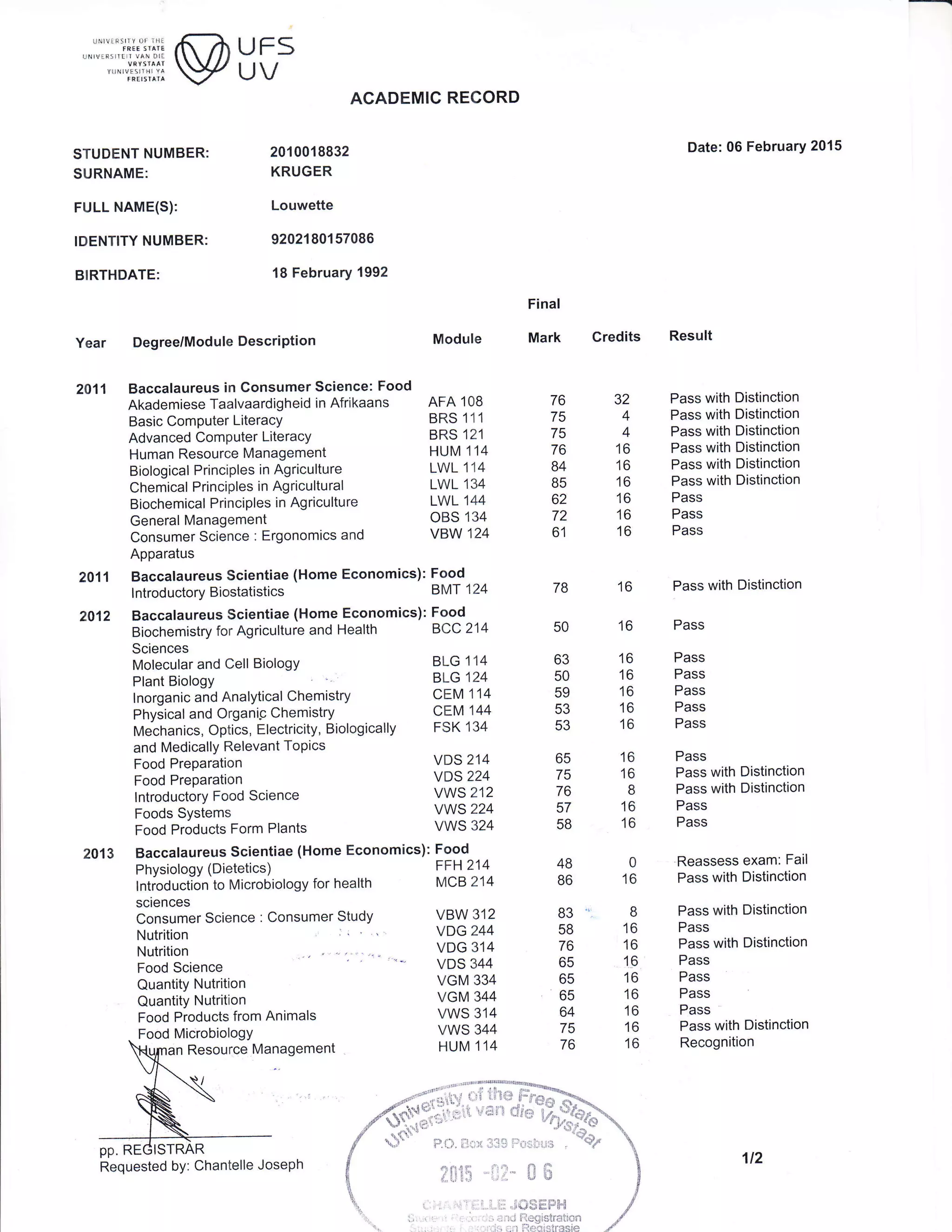 Academic Record | PDF