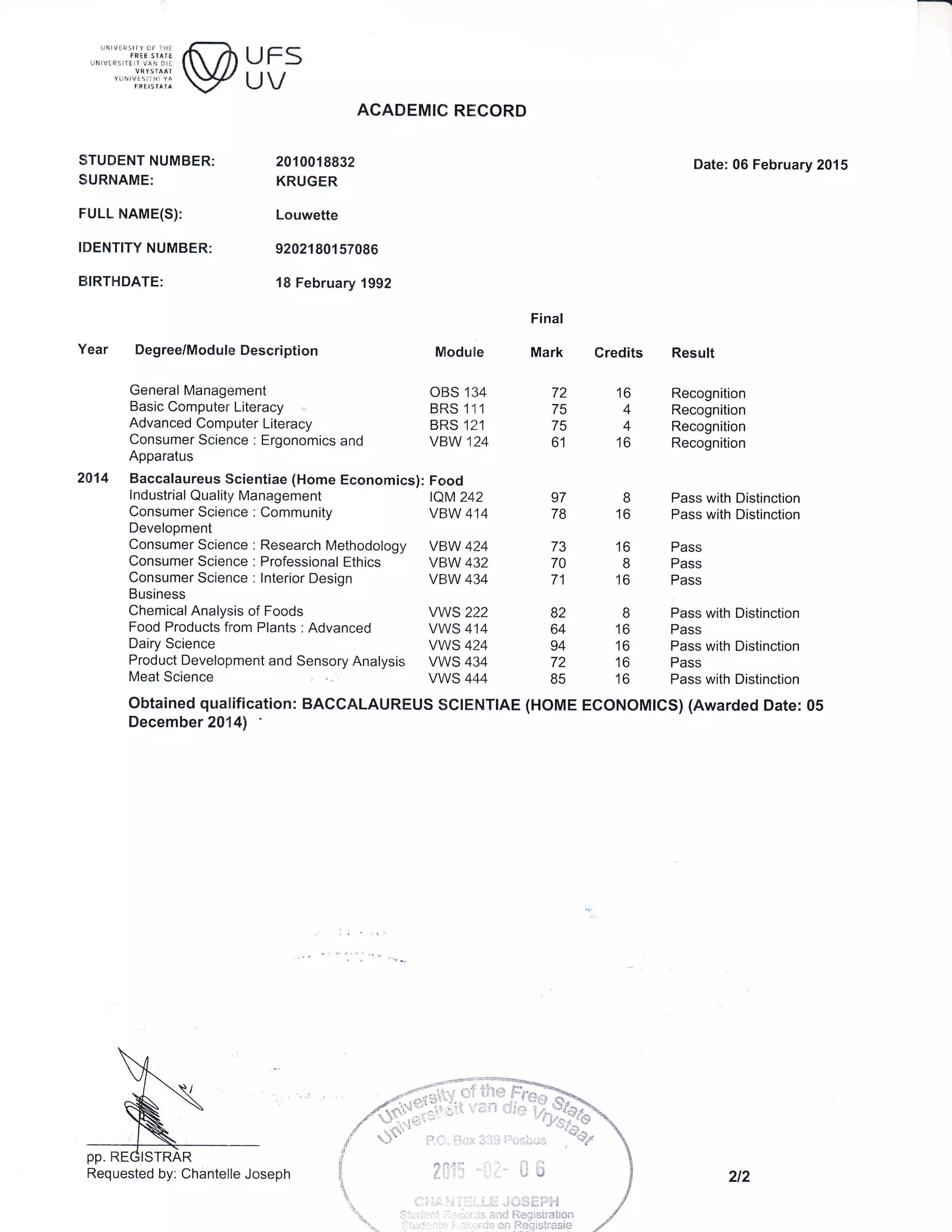 Academic Record | PDF