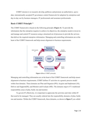 ITIL v3 and COBIT v.4.1 Project Report | DOC