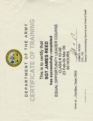 Equal Opportunity Cert | PDF