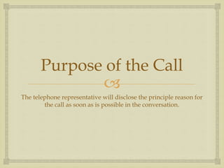 Call Centre Code of Conduct | PPTX