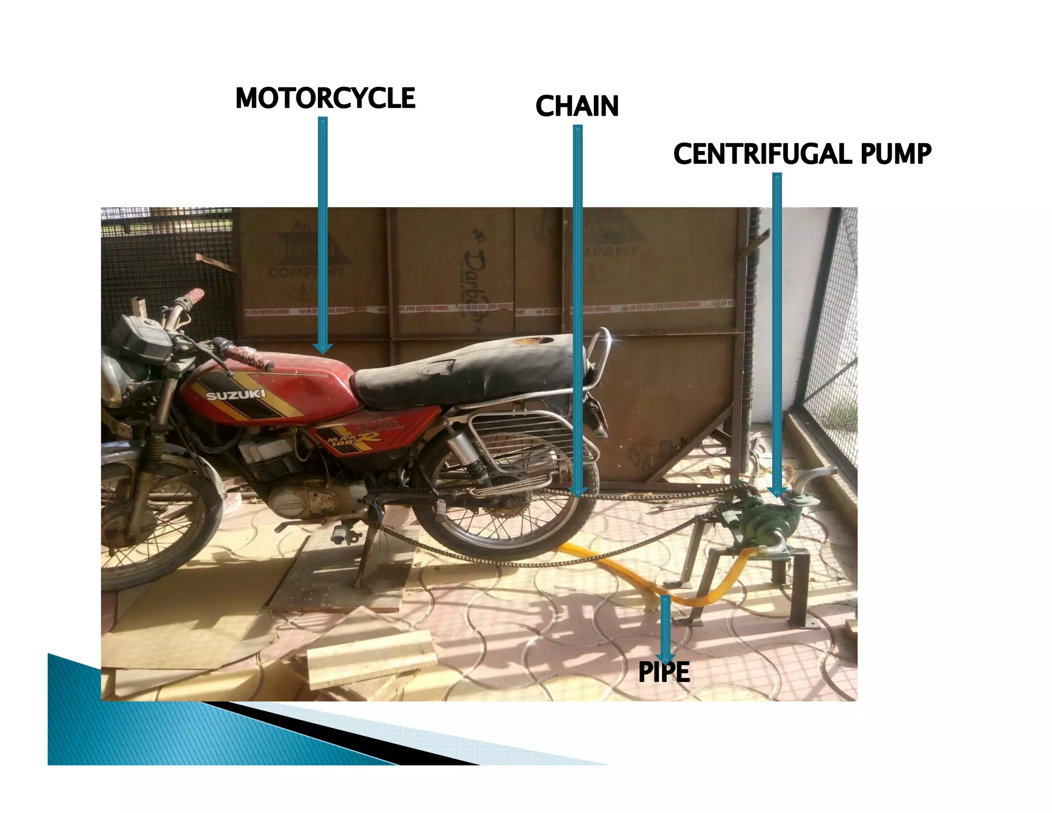 Fabrication of two wheeler water lifting pump | PDF