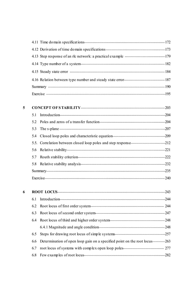 Control System Book Preface TOC | PDF