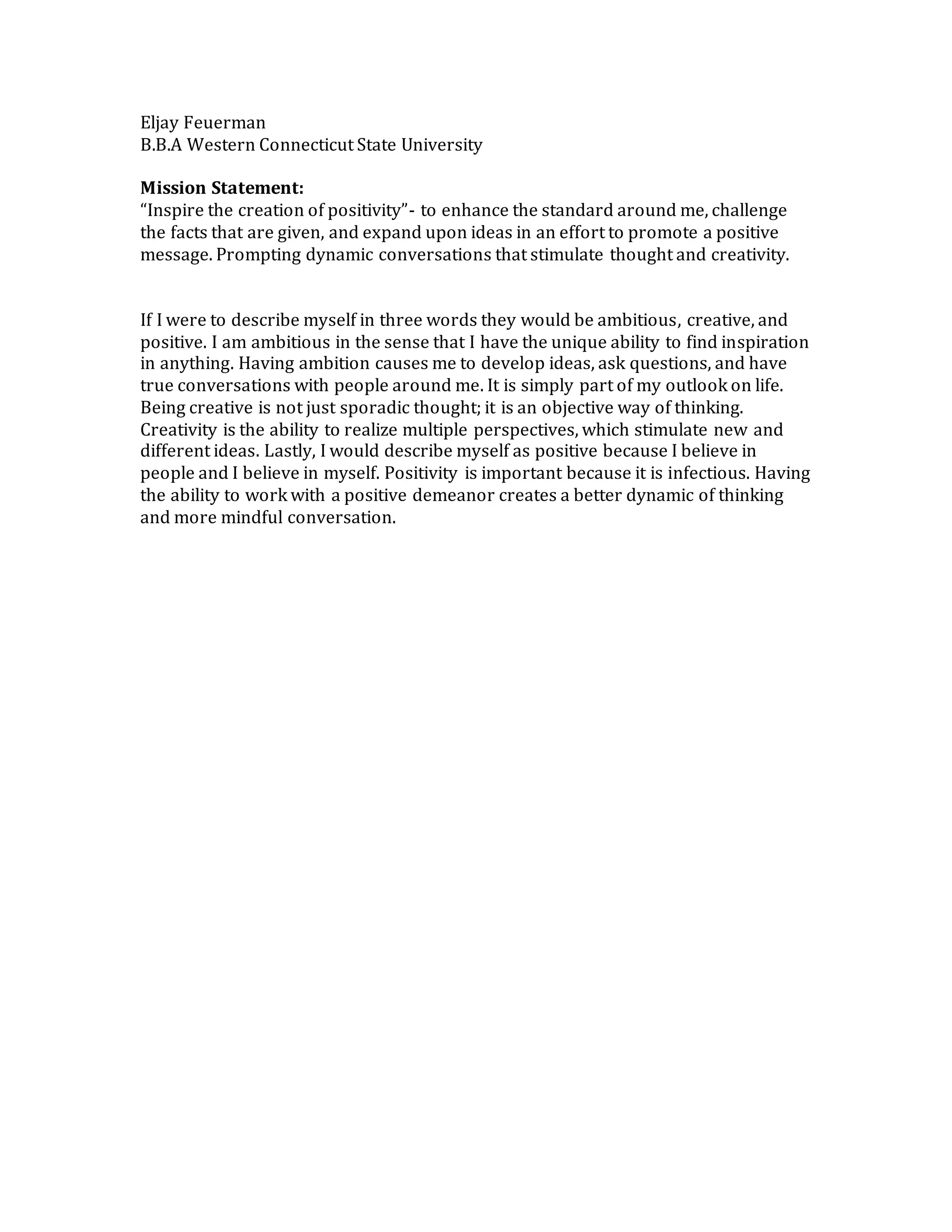 ambitious, creative, positive | PDF