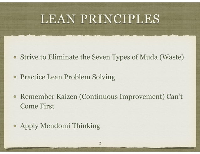 Lean Principles Everyone Should Use (Final) | PDF | Business | Business ...