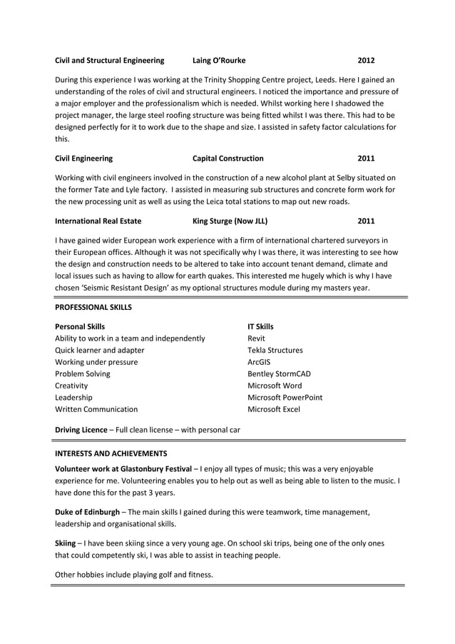 Tom Barnes CV | PDF