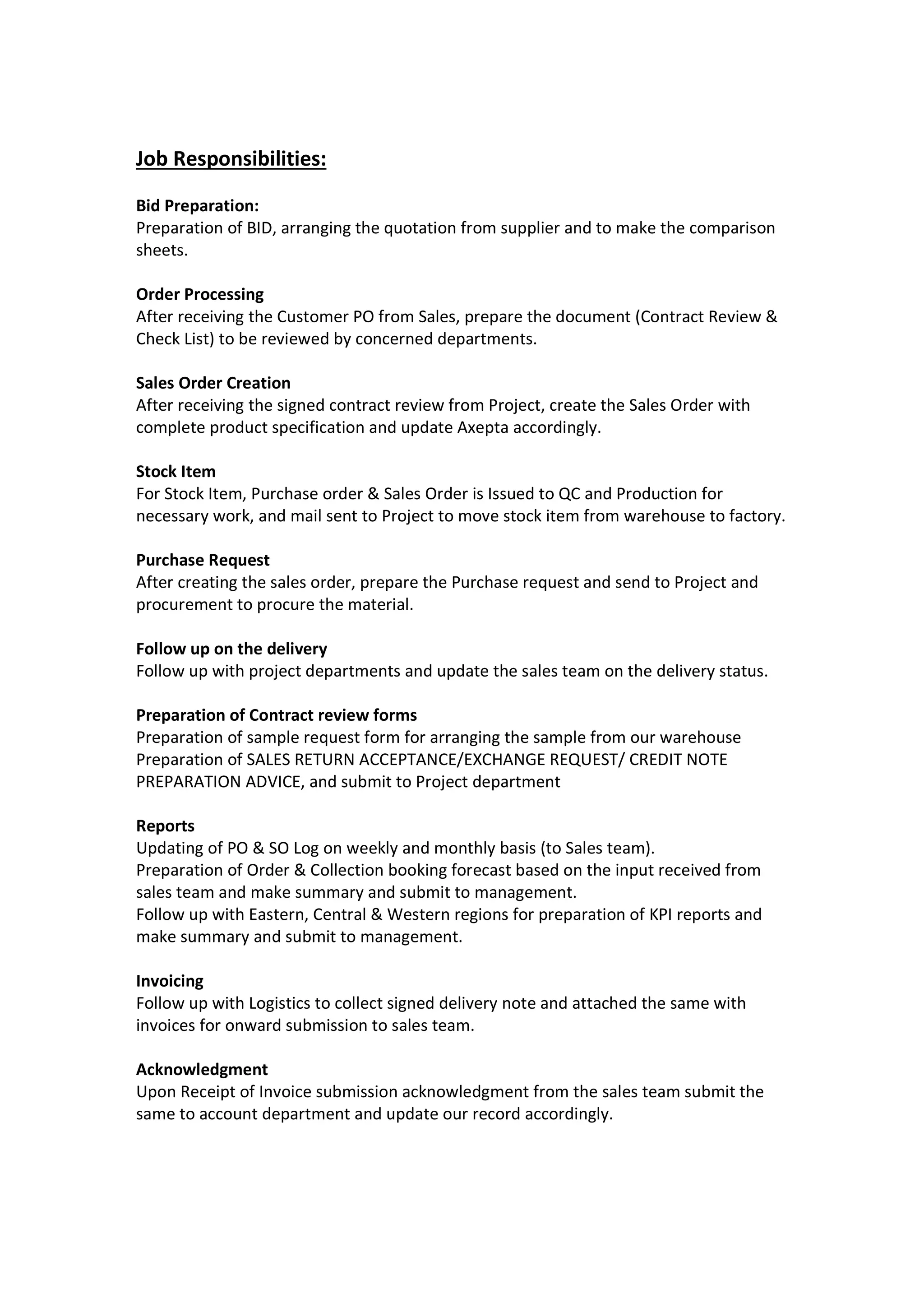 Aleem CV - Sales & Proposal coordinator | PDF
