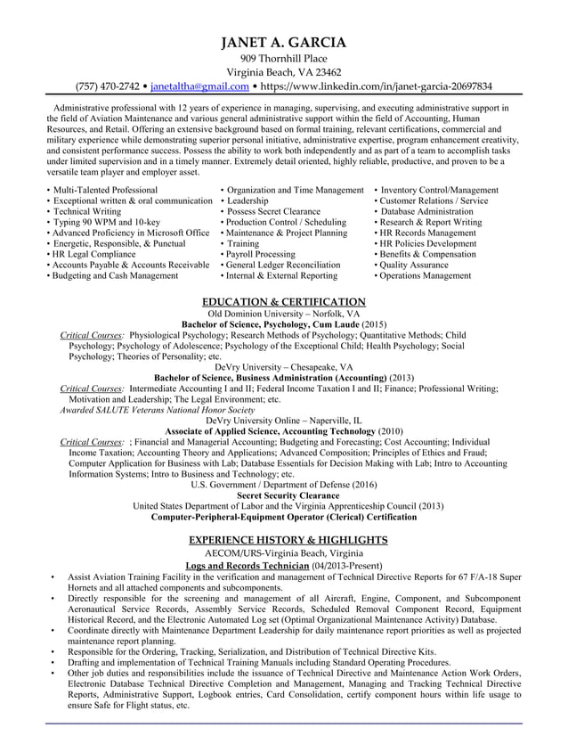Janet Garcia Resume | PDF