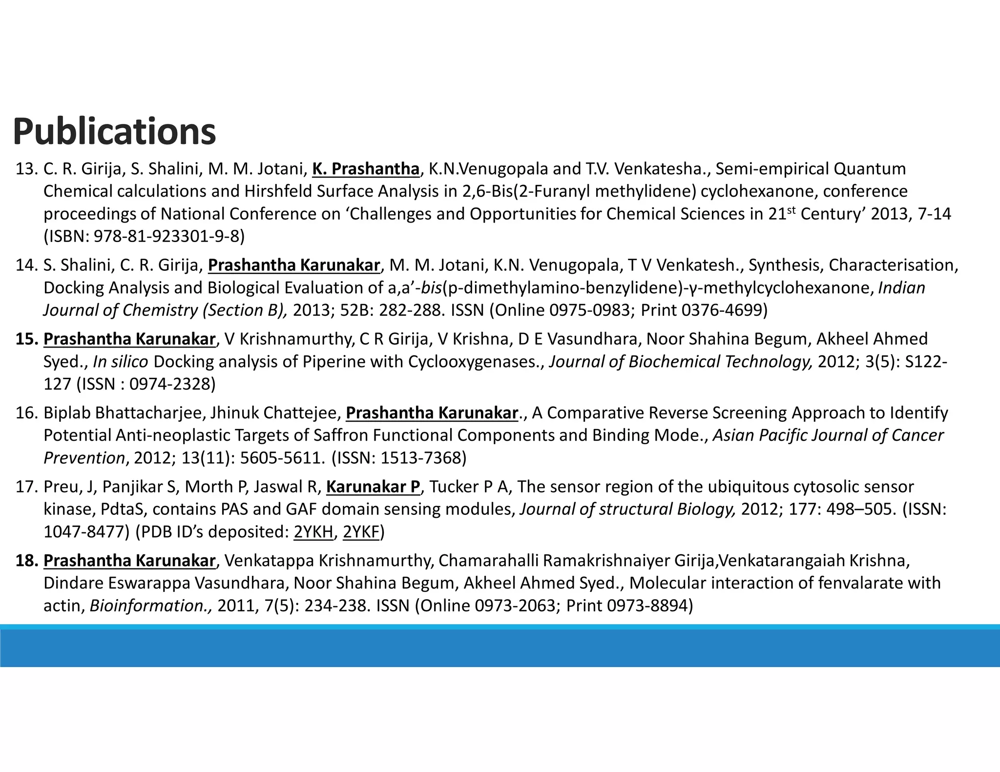 Prashantha_Docking | PPT
