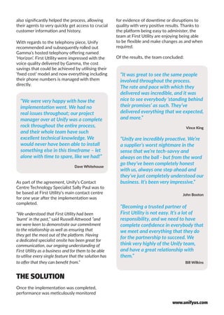 First Utility Case Study | PDF