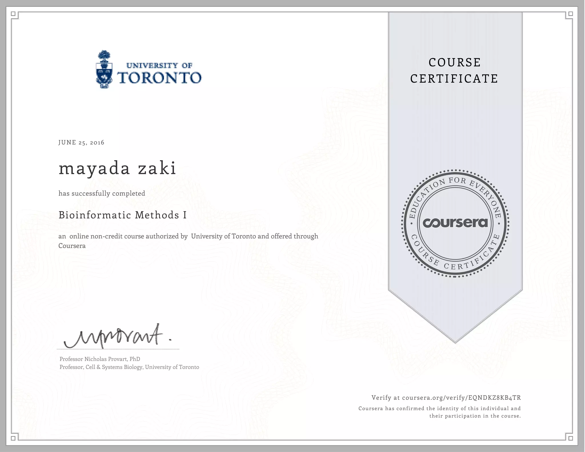Coursera toronto bioinformatics 1 | PPT