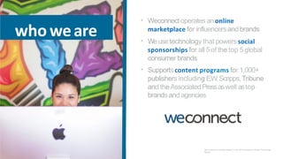 WeConnect Capabilities Deck | PDF