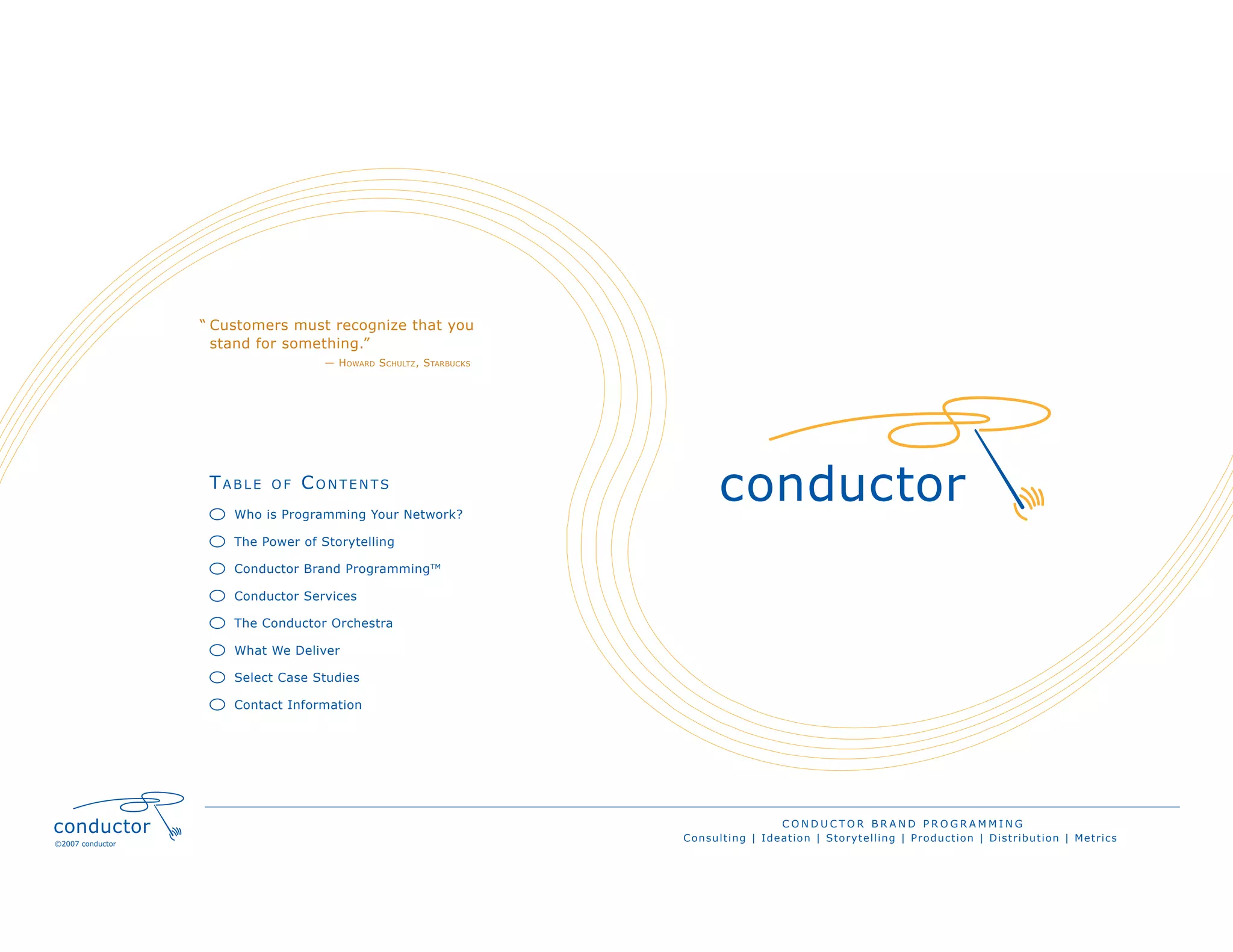 Conductor presentation booklet | PPT