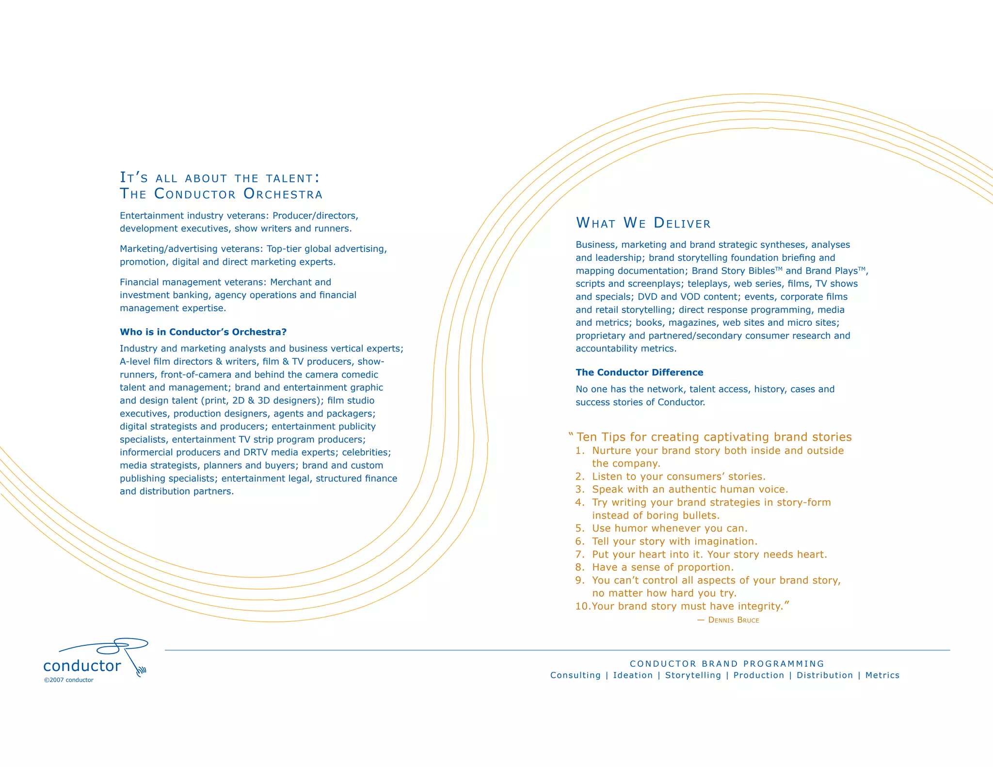 Conductor presentation booklet | PPT