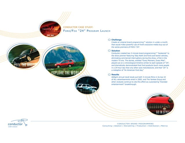 Conductor presentation booklet | PPT