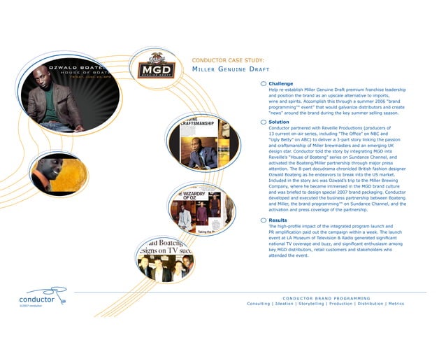 Conductor presentation booklet | PPT