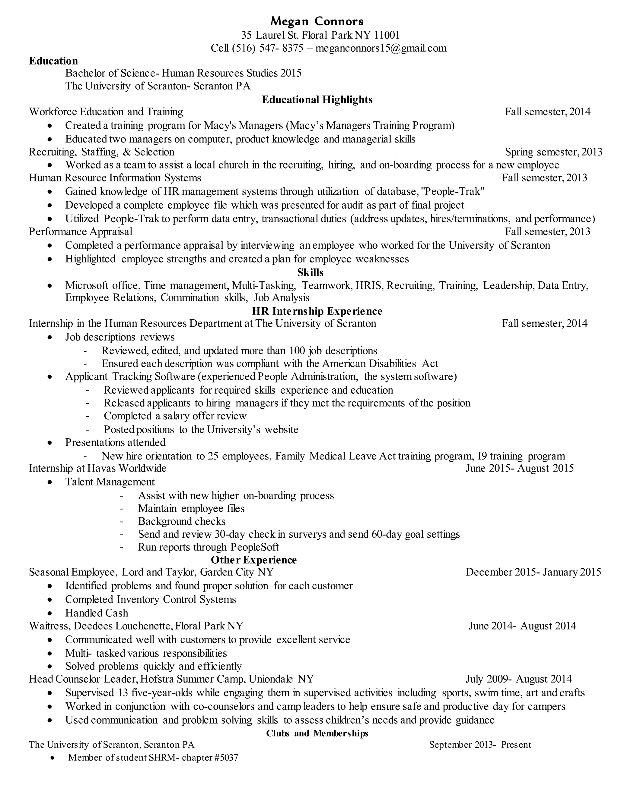 Megan Connors- Resume3 | DOCX