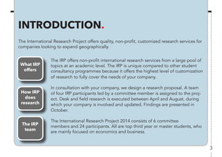 IRP2014 Brochure Companies | PPT