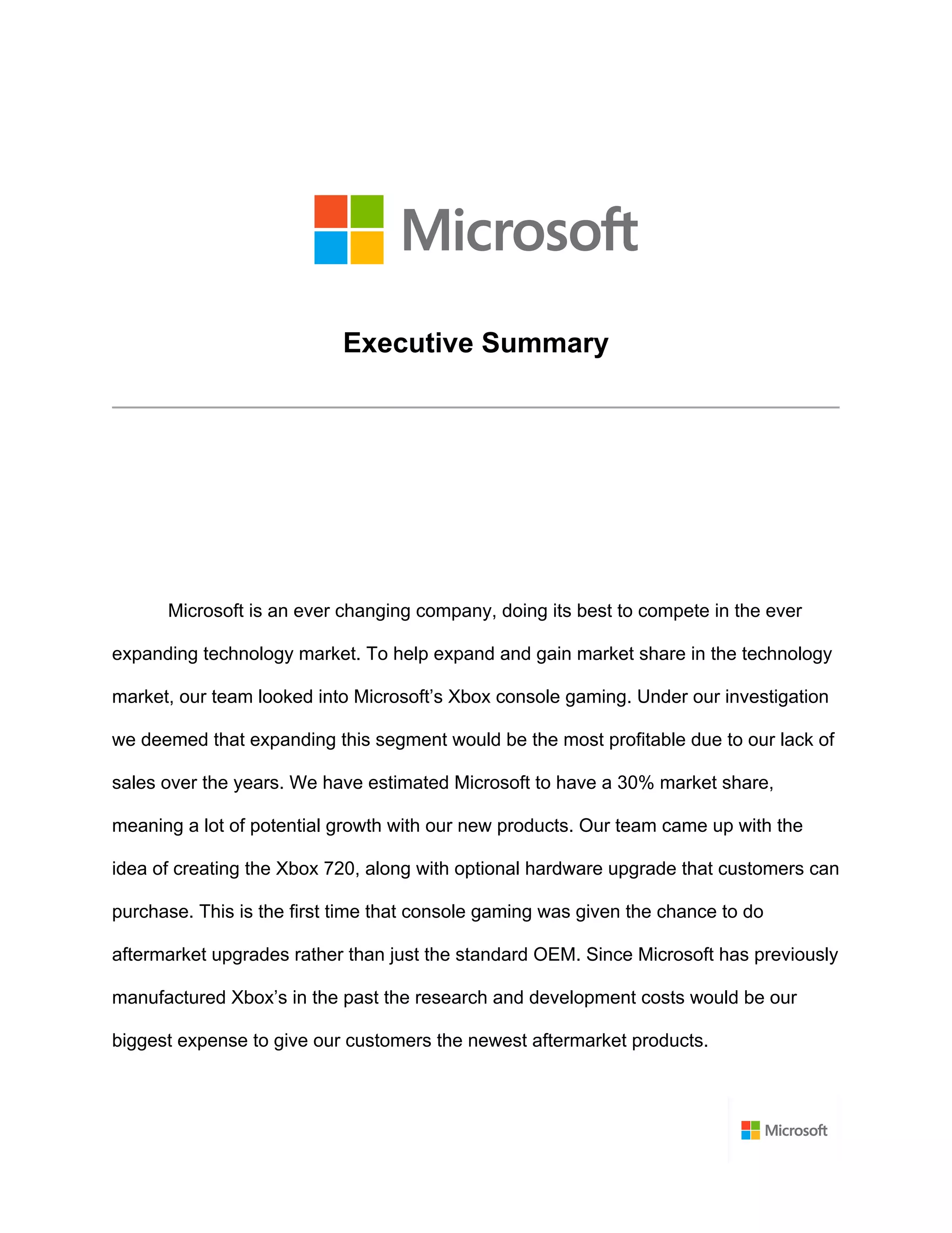 Microsoft Growth Strategy | PDF