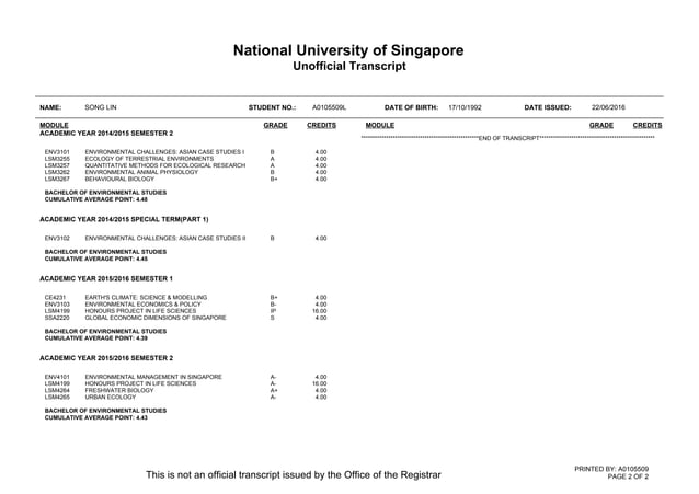SongLin-NUS-transcript | PDF