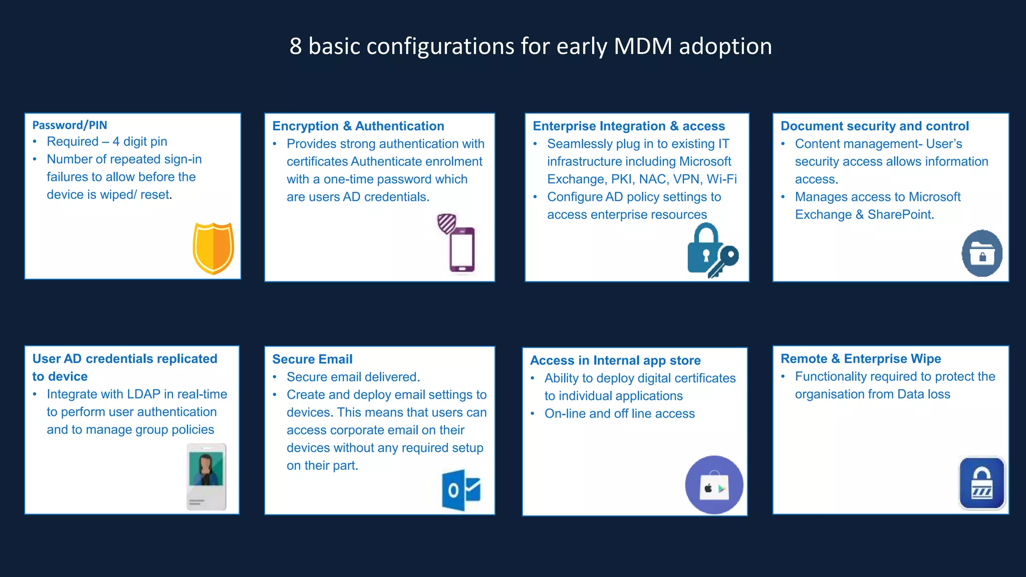 Essential MDM configurations | PPTX | Operating Systems | Computer ...