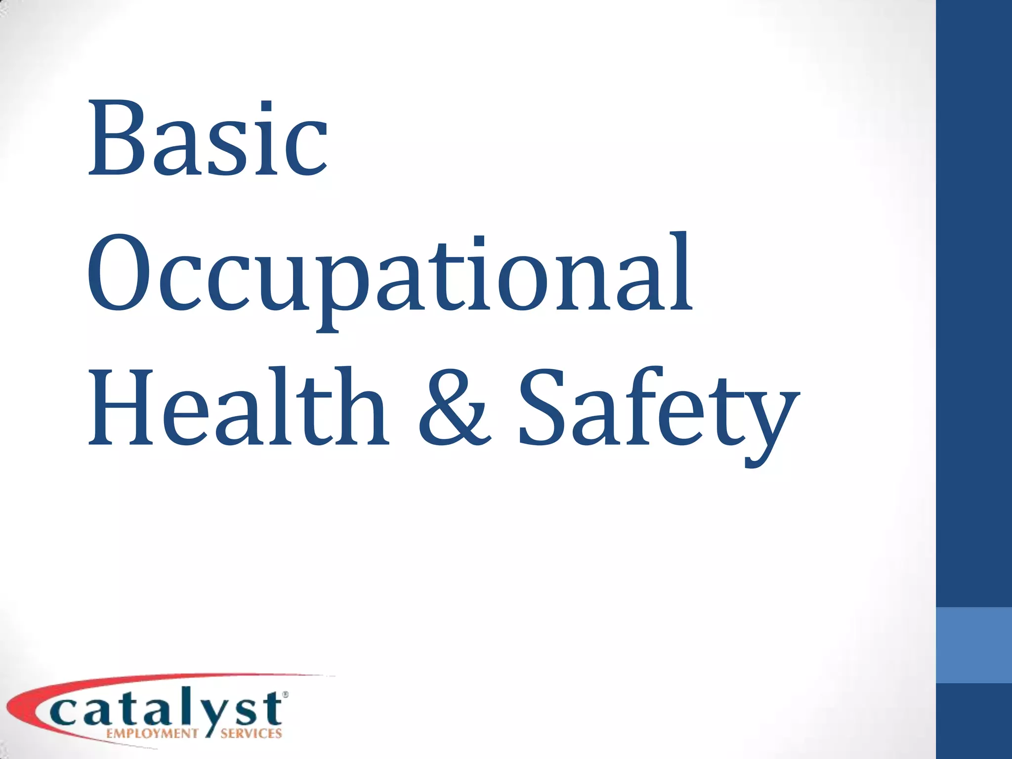 Basic Occupational Health & Safety | PPTX