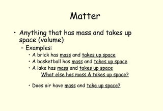 Basics of Matter | PPT