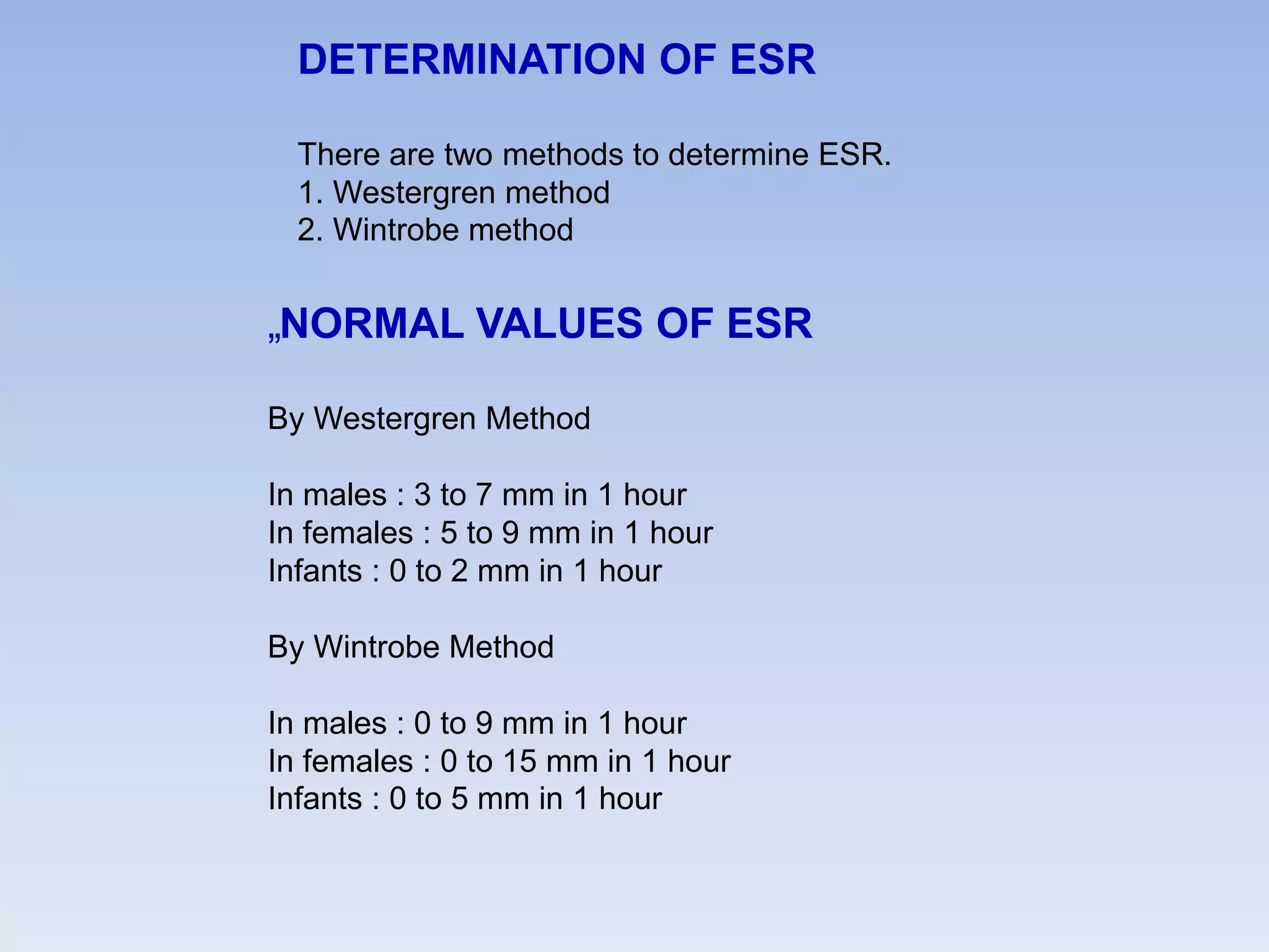 Erythrocyte [ESR] | PPTX