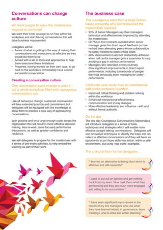 WME - Courageous Conversation A4 leaflet 2015 V2 | PDF | Business ...